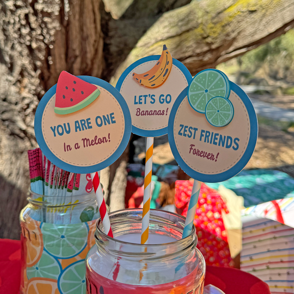 3 Fruit Large Toppers – Hip Paper